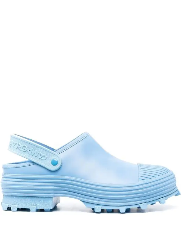 Camper Logo-strap Mules - Blue