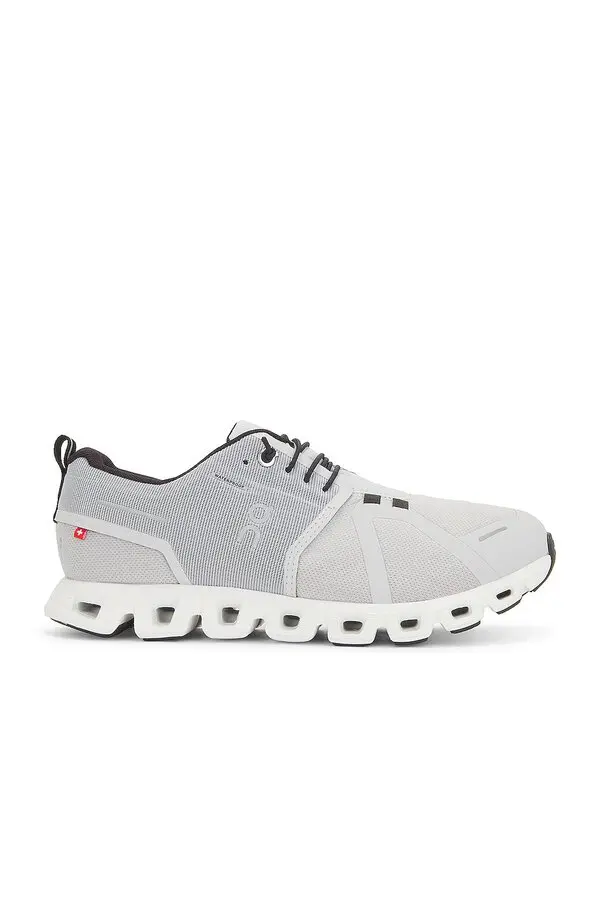 On Cloud 5 Waterproof - Glacier & White