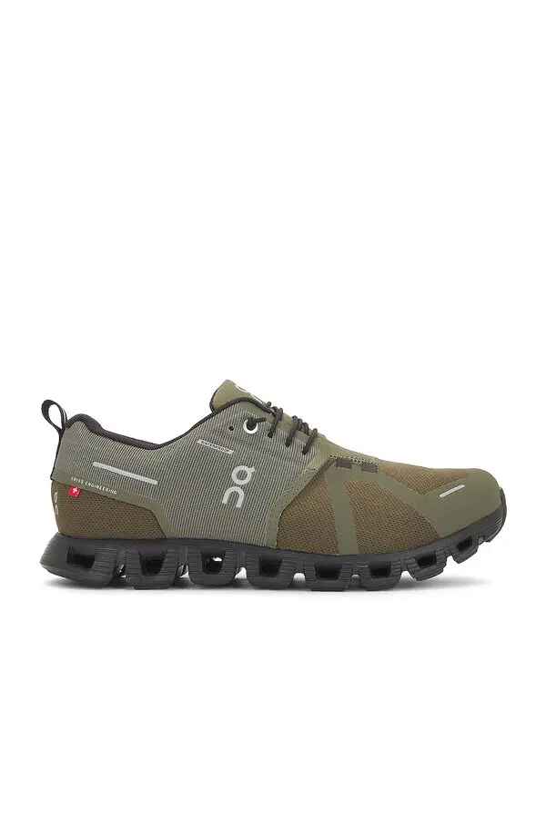 On Cloud 5 Waterproof Sneaker - Olive & Black