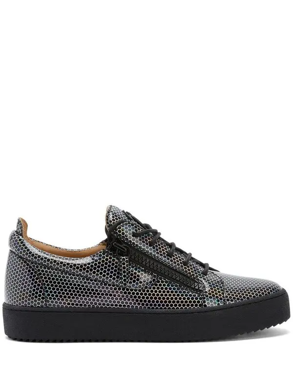 GIUSEPPE ZANOTTI Honeycomb-pattern Sneakers