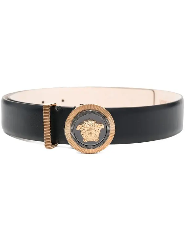 Versace Medusa Head Motif Leather Belt