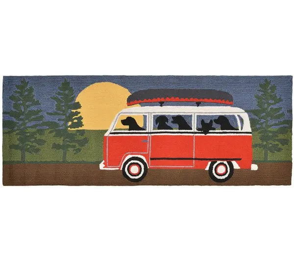 LIORA MANNE Frontporch Camping Trip In-out Rug Ed 24' X 60