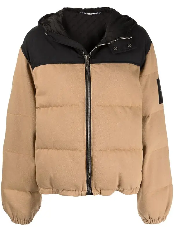 Alexander Wang Logo-patch Puffer Jacket