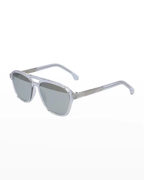 Paul Smith Alder V2 Double-bridge Navigator Sunglasses - Crystal