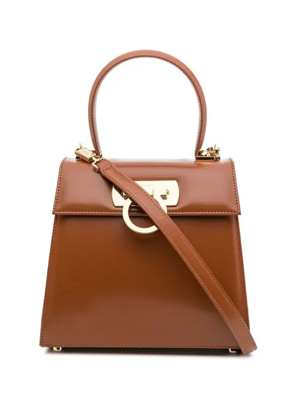 FERRAGAMO Gancini Tote - Brown