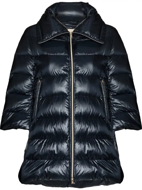 Herno Cleofe Cropped-sleeve Jacket - Blue