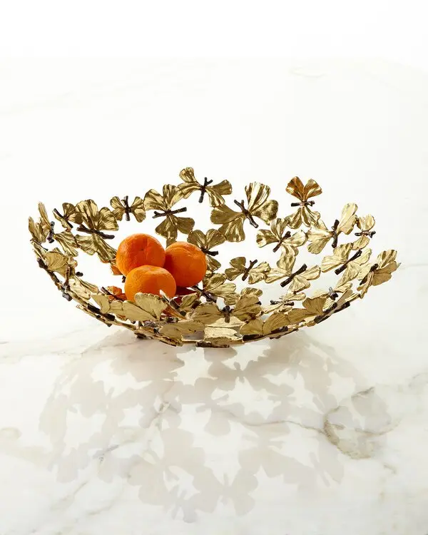 Michael Aram Butterfly Ginkgo Centerpiece Bowl - Bronze