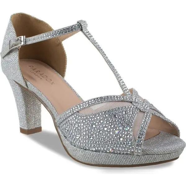 PARADOX LONDON PINK Nora Platform Sandal - Silver