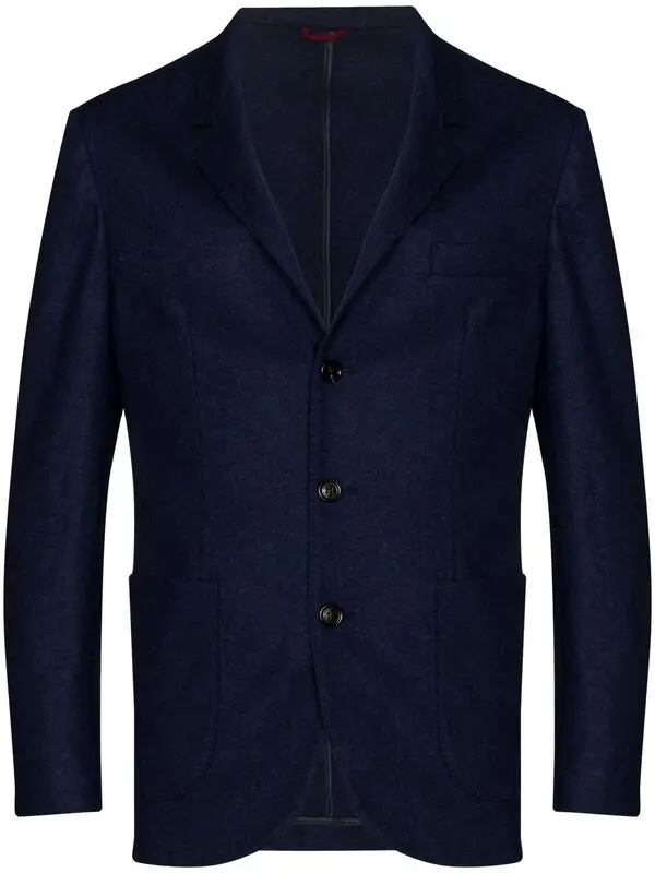 Brunello Cucinelli Single-breasted Blazer - Blue