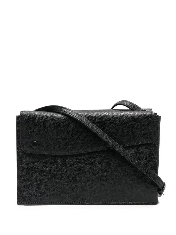 VALEXTRA Large Pocket Crossbody Bag - Black