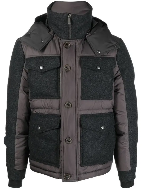 Canali Hooded Padded Jacket