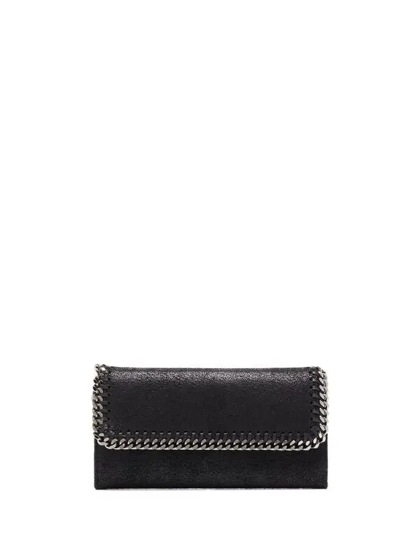 Stella McCartney Falabella Continental Flap Wallet - Black
