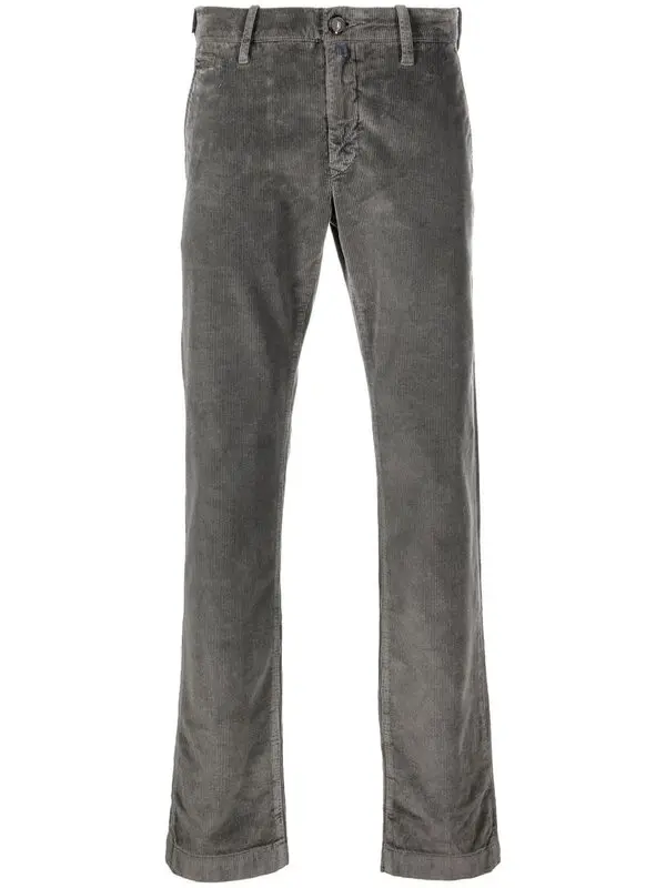 Jacob Cohen Straight-leg Corduroy Trousers - Grey