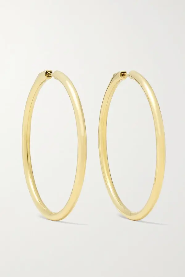 ANITA KO Large 18-karat Hoop Earrings