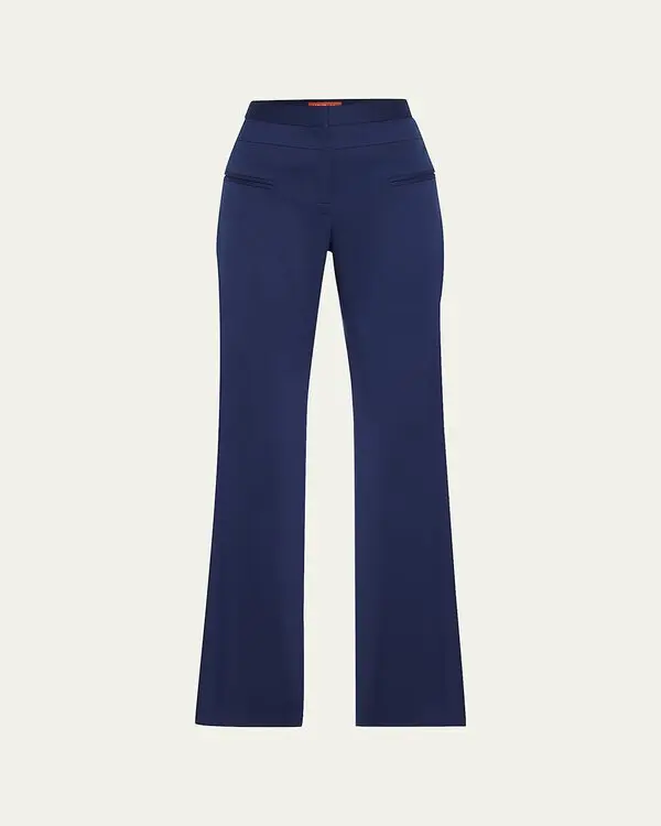 Altuzarra Serge Tailored Flare Trousers - Berry Blue