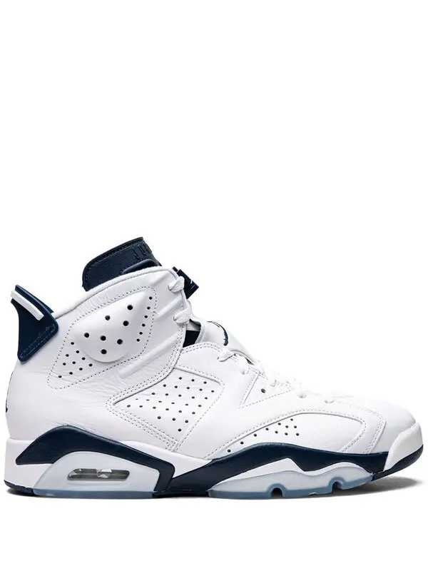 JORDAN Air 6 Retro Midnight Navy Sneakers - White