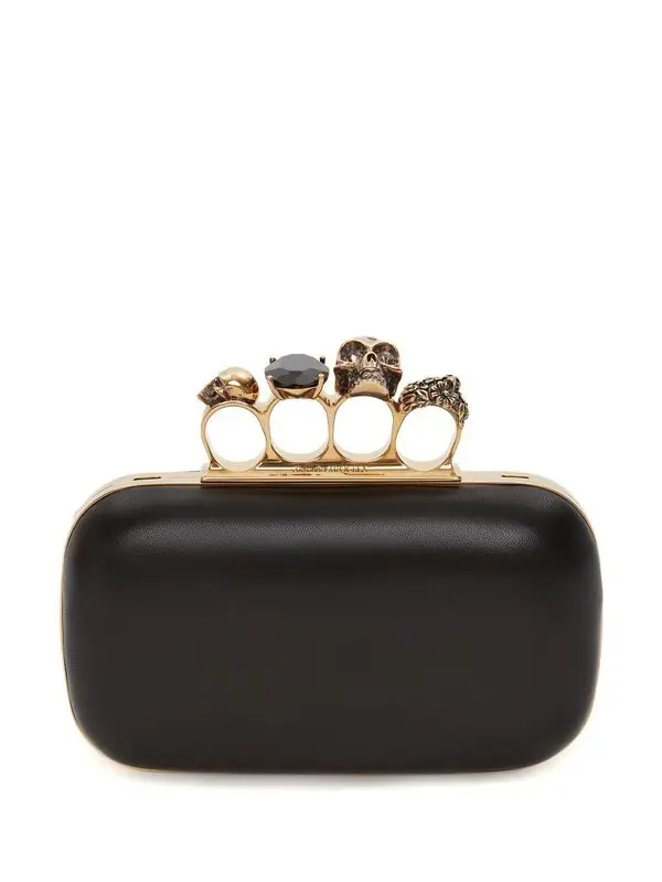 Alexander McQueen Leather Four-ring Clutch