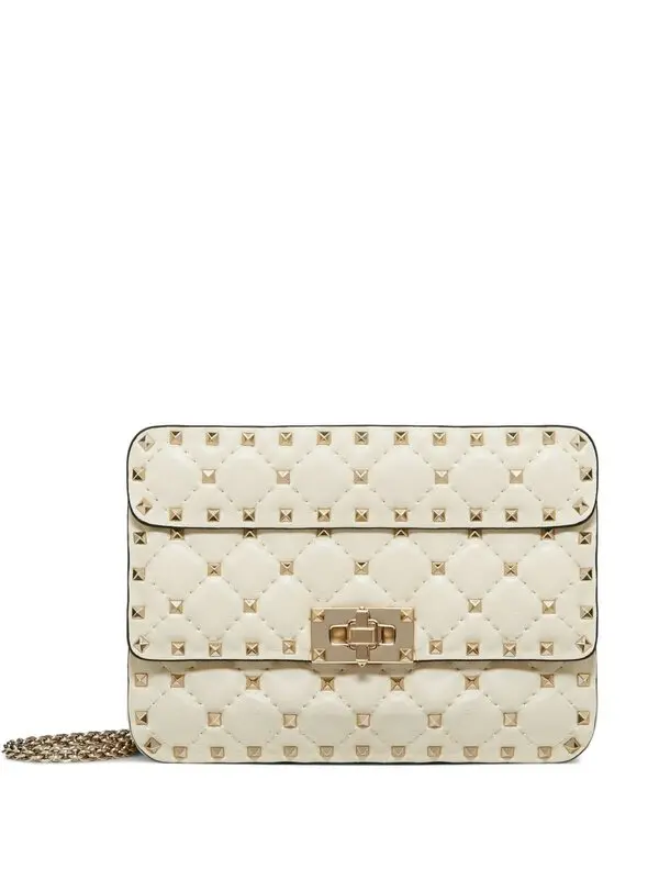 Valentino Garavani Rockstud Spike Shoulder Bag - Neutrals