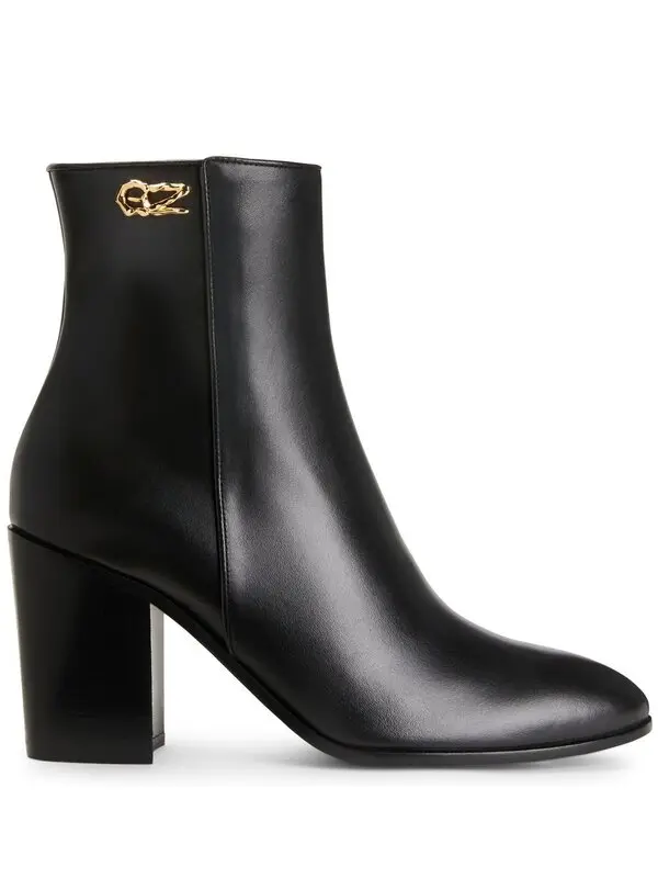 GIUSEPPE ZANOTTI 80mm Enriette Ankle Boots - Black