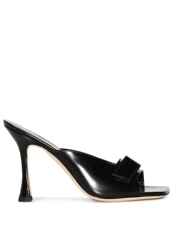 By Far Open-toe Stiletto-heel Sandals - Black