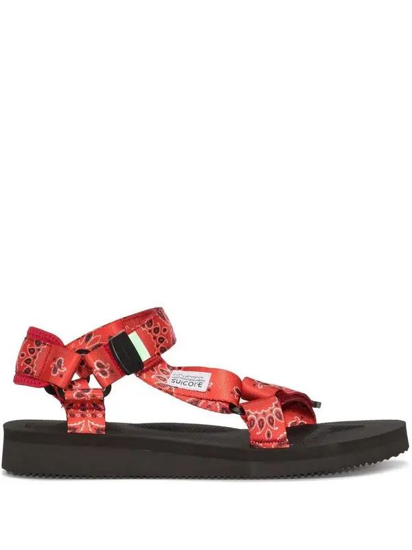 Suicoke Depa Webbing-strap Sandals - Red