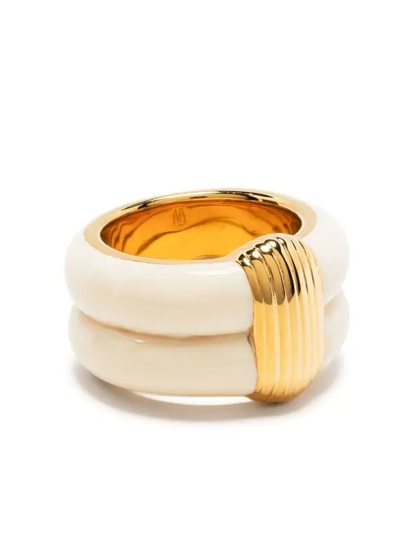 AURÉLIE BIDERMANN Engraved-detail Finger Ring - Gold