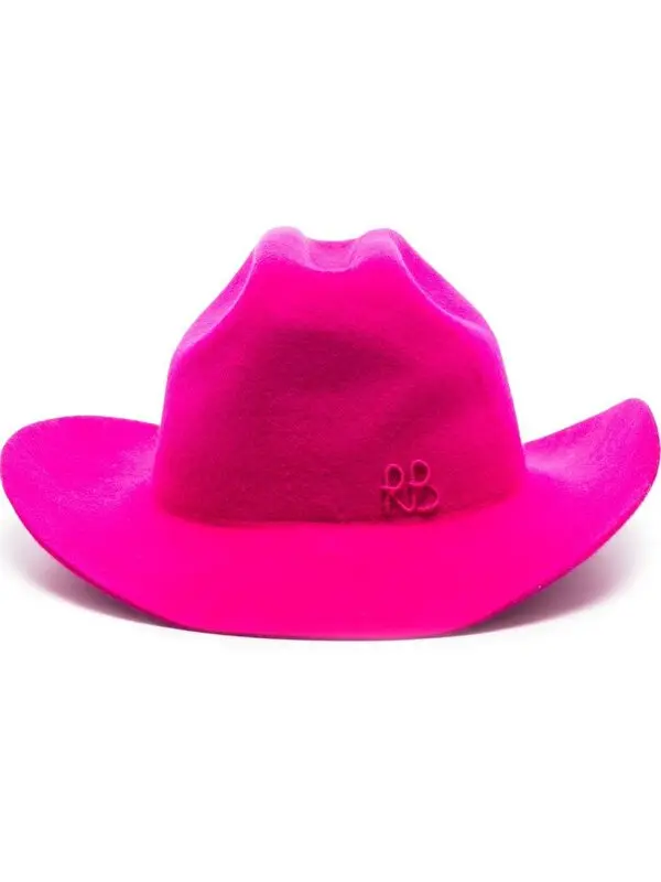 Ruslan Baginskiy Embroidered Cowboy Hat - Pink
