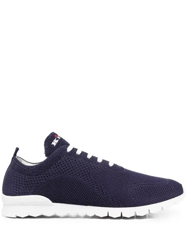 Kiton Logo-embroidered Knit Sneakers