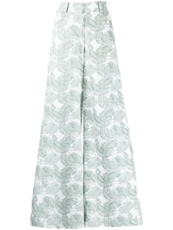 BAMBAH Palm Leaf-print Trousers