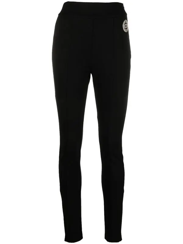 TWINSET Logo-patch Side-zipped Leggings