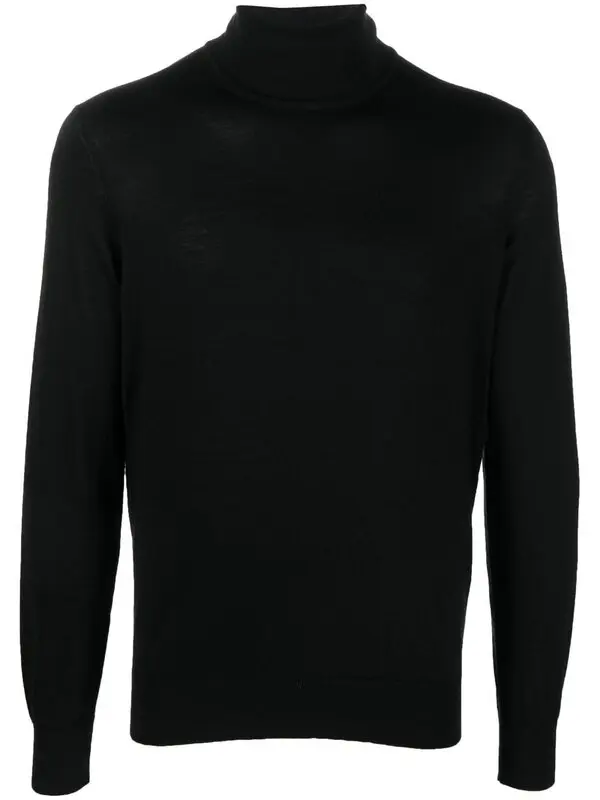 Zegna Roll Neck Jumper - Black