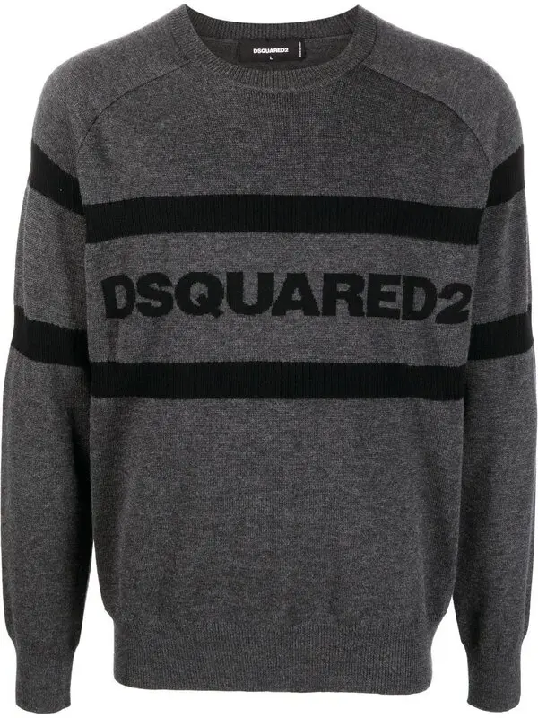 Dsquared2 Intarsia-knit Logo Jumper