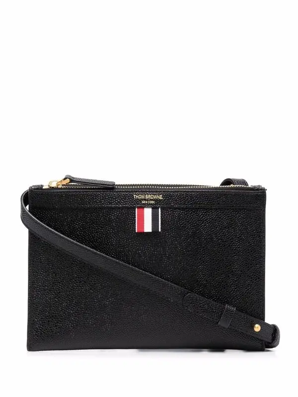 Thom Browne Small Crossbody Document Holder - Black