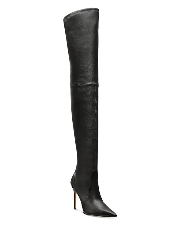 STUART WEITZMAN Ultrasturt 100 Pointed Toe Over-the-knee Boots - Black