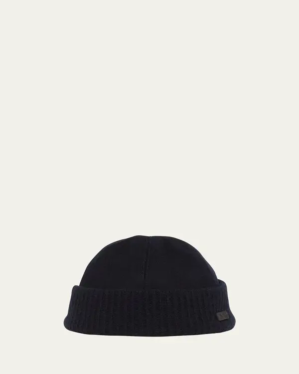 Loro Piana Cashmere Beanie Hat - Blue/navy