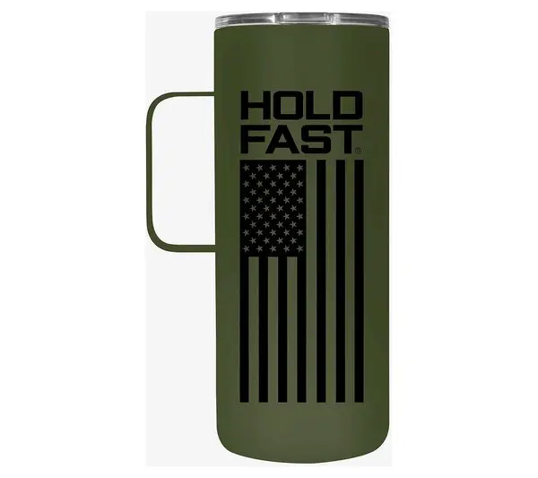 KERUSSO 22-oz Dual Wall Mug With Handle Freed Om Flag