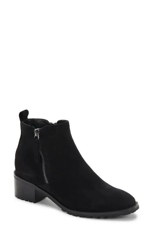 Blondo Samara Waterproof Leather Bootie - Black Sued