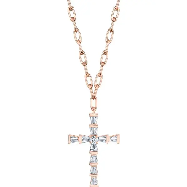 Shay Mini Diamond Cross 18k Gold Necklace