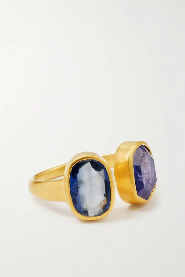 PIPPA SMALL 18-karat Kyanite And Tanzanite Ring
