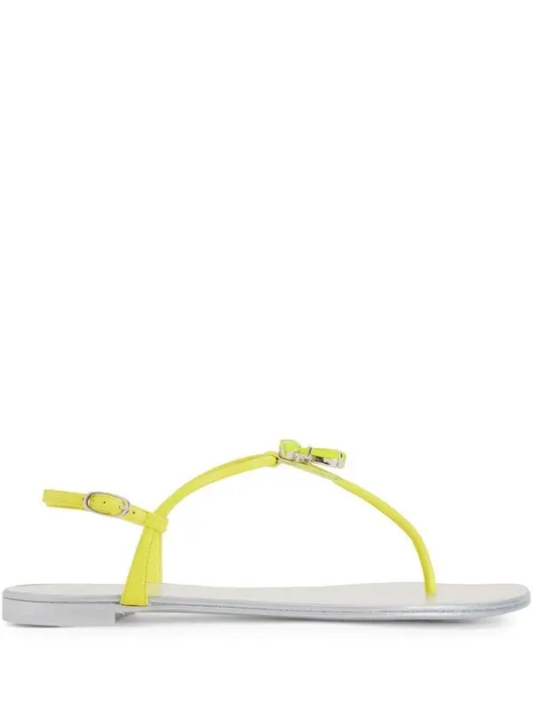 GIUSEPPE ZANOTTI Sybella T-bar Sandals - Green