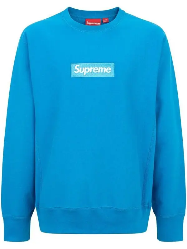 Supreme Box Logo Crew-neck Sweatshirt - Blue