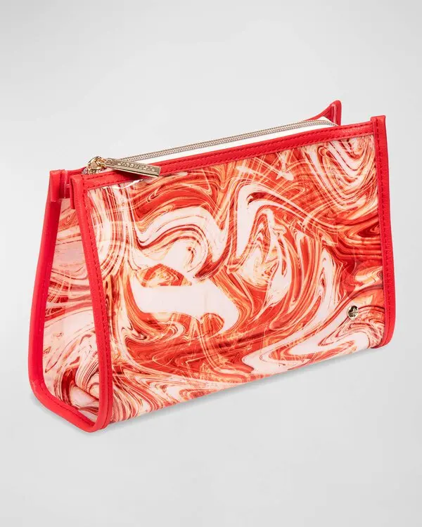 Stephanie Johnson Miami Tangerine Tango Medium Makeup Bag - One-color