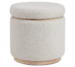 LINON Home Goldie Storage Ottoman