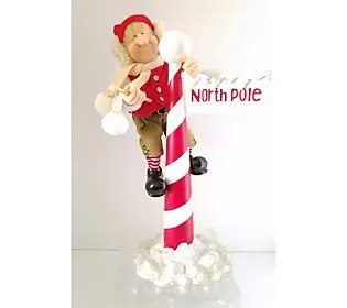 WHITEHURST Zims 'reggie' W/ North Pole Sign Elves Themselv Es Whitehur