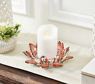 VALERIE PARR HILL 10' Mirrored Faceted Glass Lotus Holder Valerie