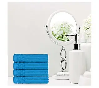 SUPERIOR Cotton 4-piece Absorbent Textured Hand Towel Set