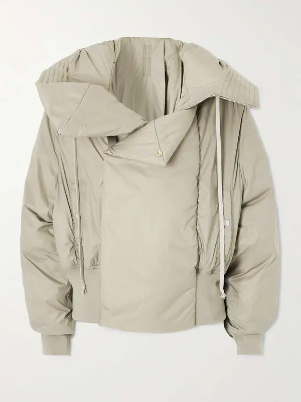 Rick Owens Padded Shell Bomber Jacket - Beige