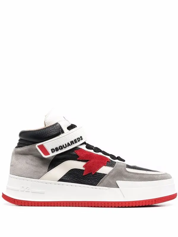 Dsquared2 Logo-print Leather Sneakers