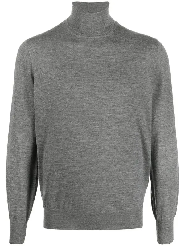 Brunello Cucinelli Wool-cashmere Roll-neck Jumper - Grey
