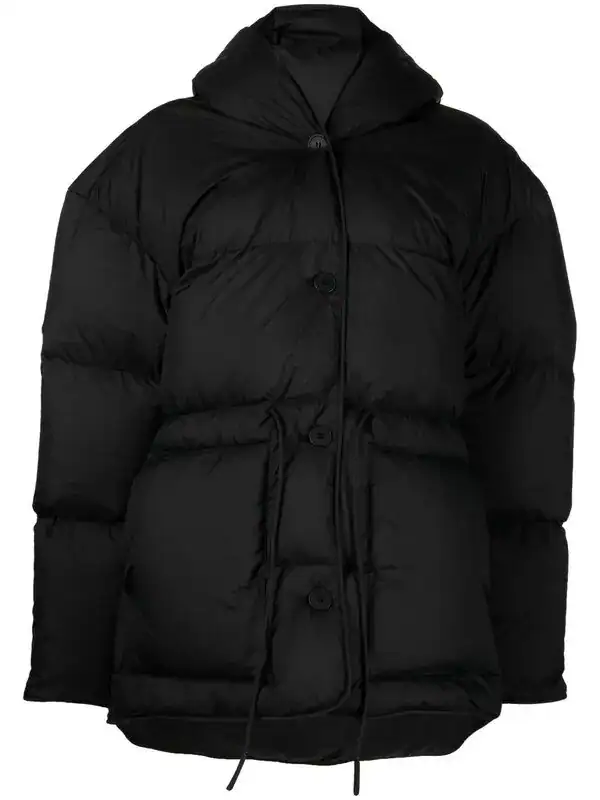 Ienki Ienki Hooded Puffer Coat In Black - 37% Off | Editorialist